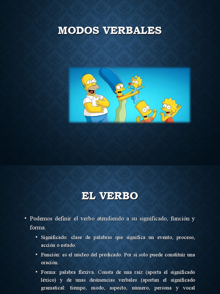 Los modos verbales y el aspecto en español | PDF | Verbo | Oración ...