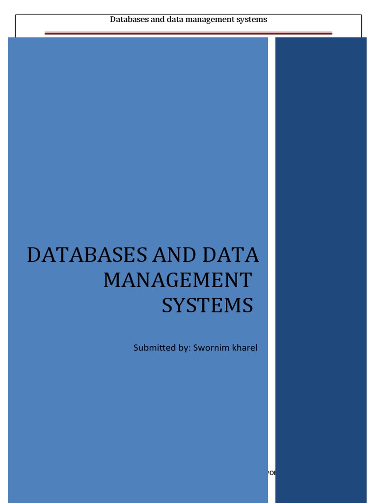 An In-Depth Analysis of Databases and Data Management Systems in ...
