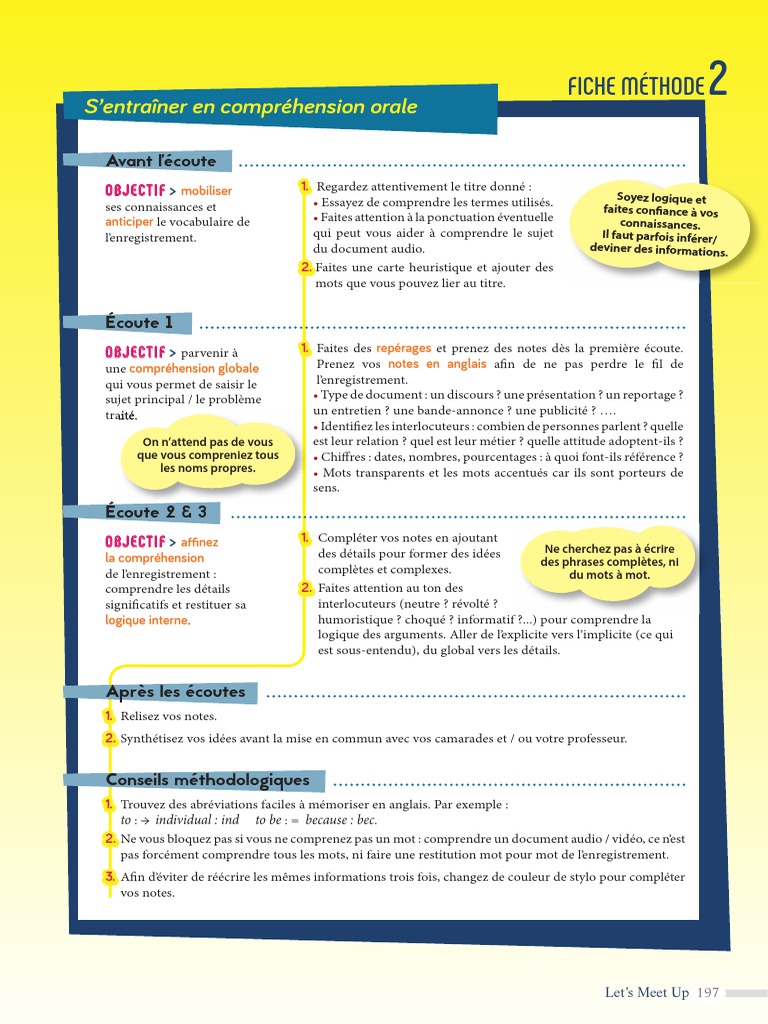 Methodo CO | PDF | Linguistique | Communication humaine