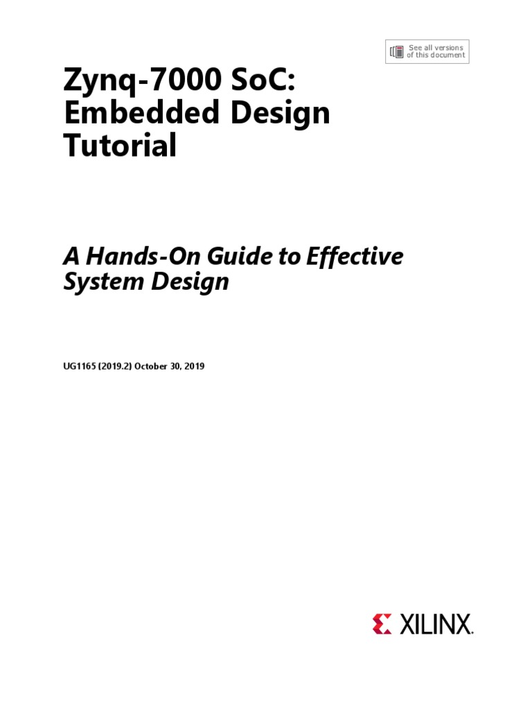Ug1165 Zynq Embedded Design Tutorial 1 | PDF | Field Programmable Gate ...