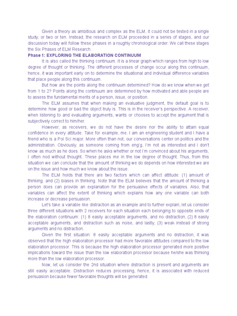Exploring the Six Phases of Research on the Elaboration Likelihood ...