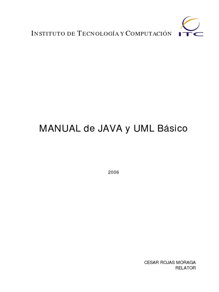 Manual Java UML Básico | PDF | Java (lenguaje de programación ...