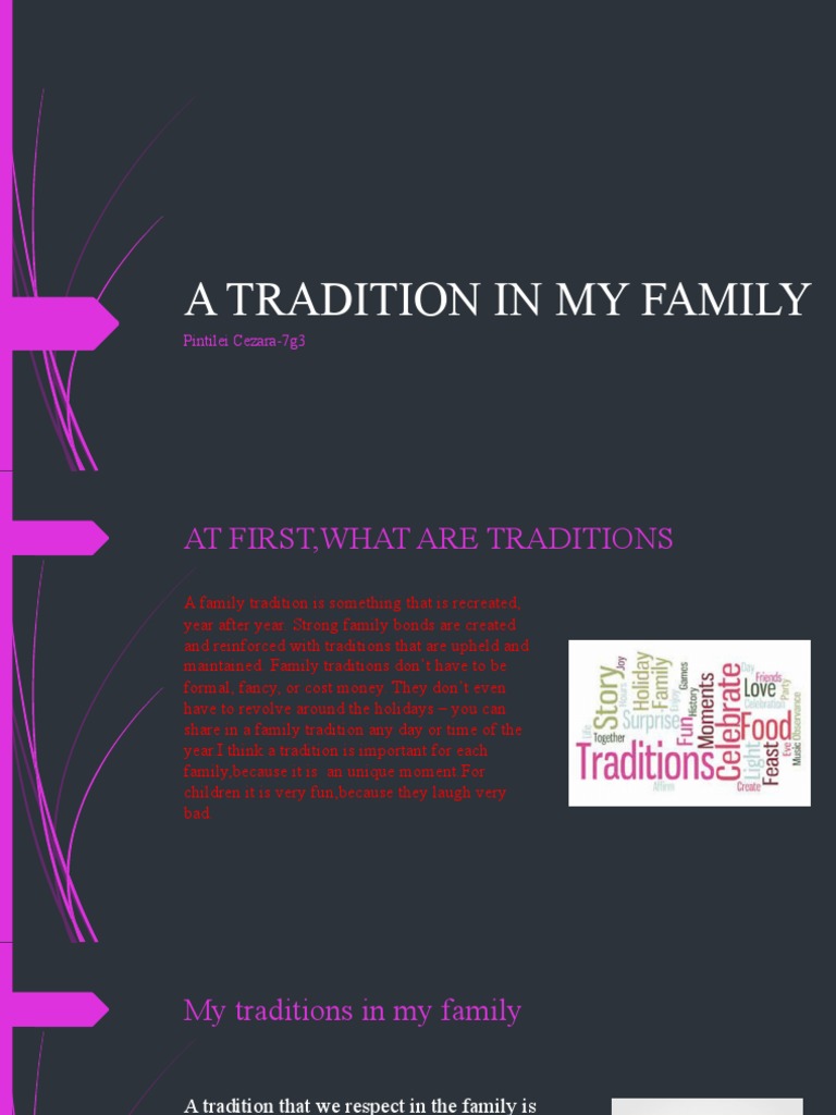 Family Traditions and Their Importance | PDF