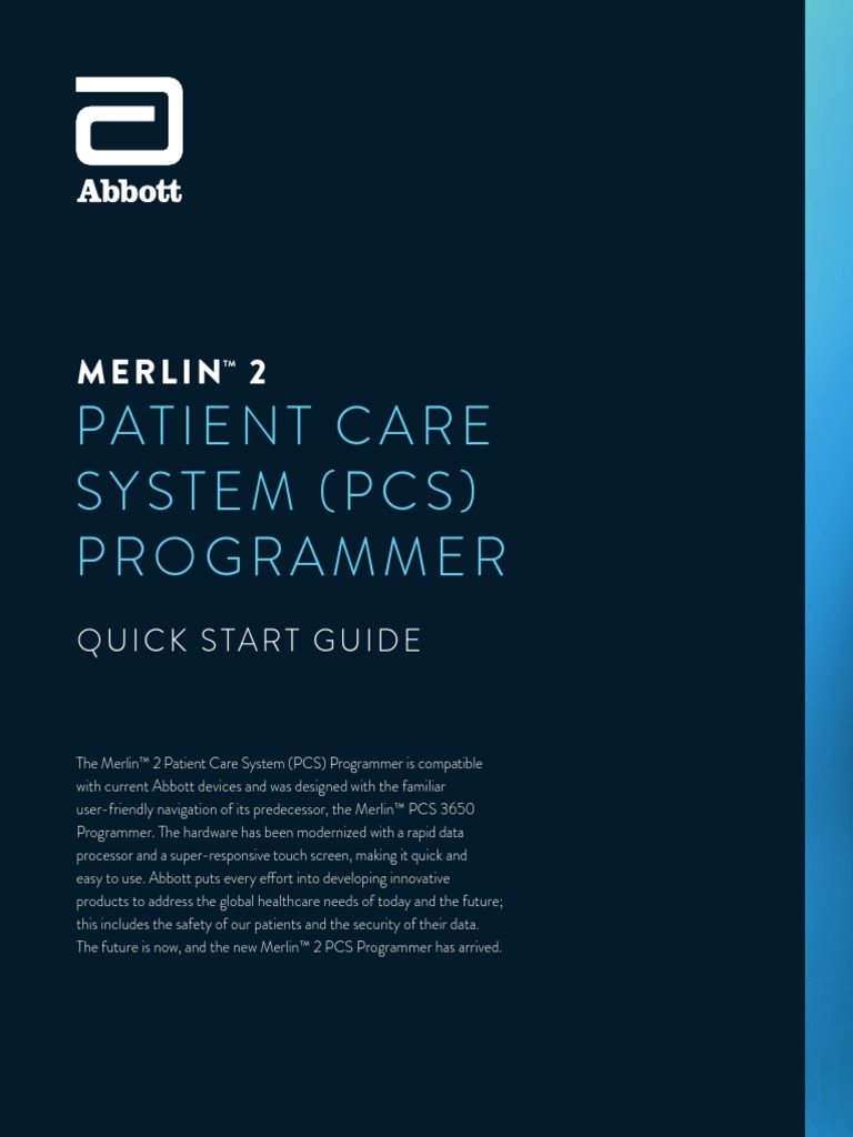 CRM Merlin 2 Pcs Quickstart Guide | PDF | Medical Device | Personal ...