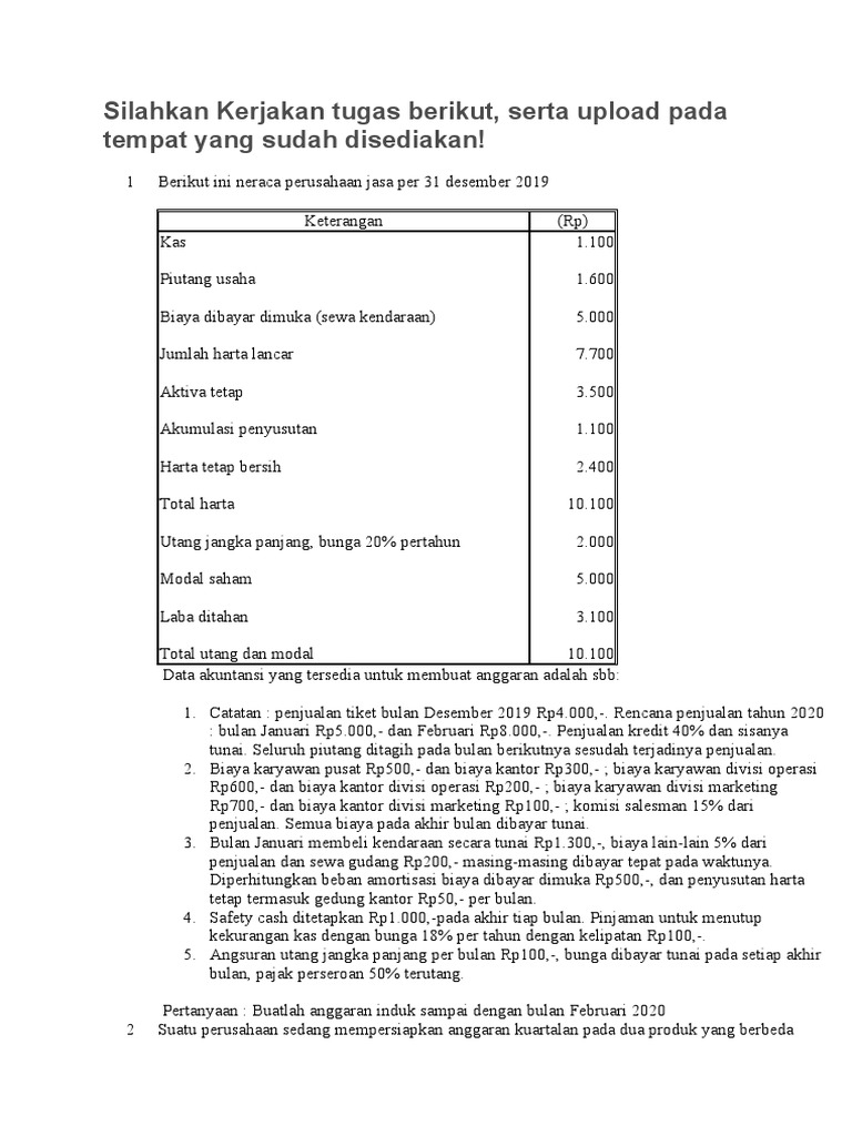 Tugas 3 Soal Akuntansi Manajemen UT 2020 | PDF