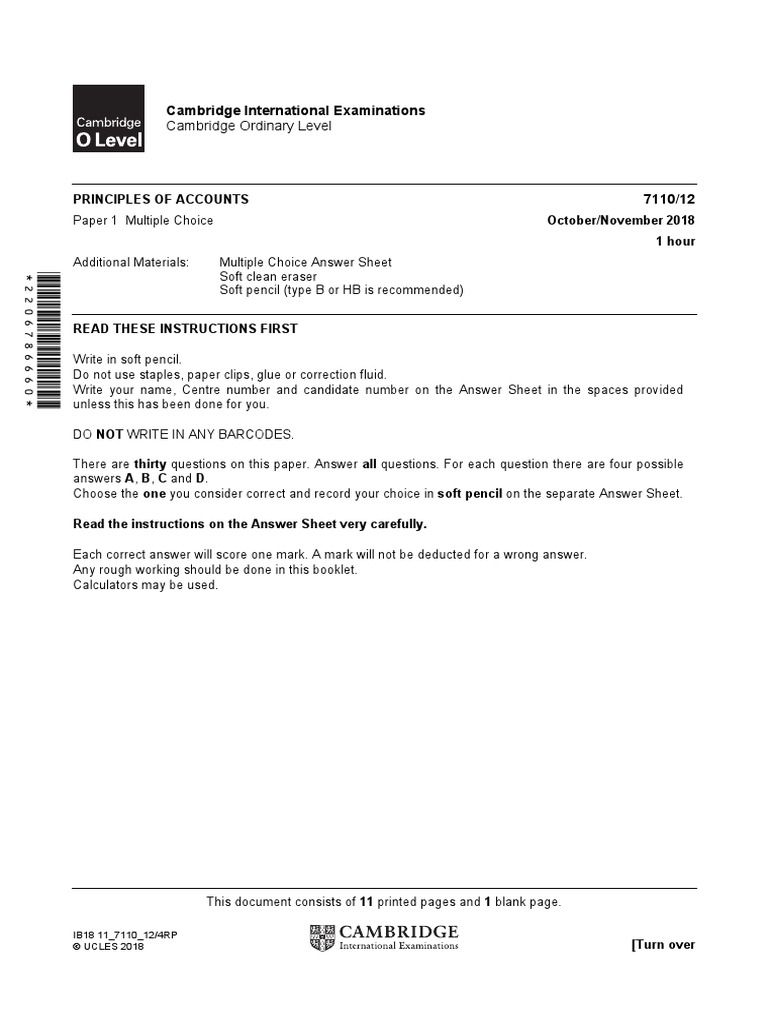 Cambridge Ordinary Level | PDF | Debits And Credits | Economies