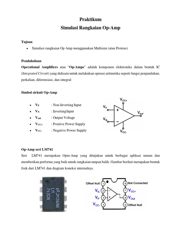 Praktikum Simulasi Op Amp | PDF