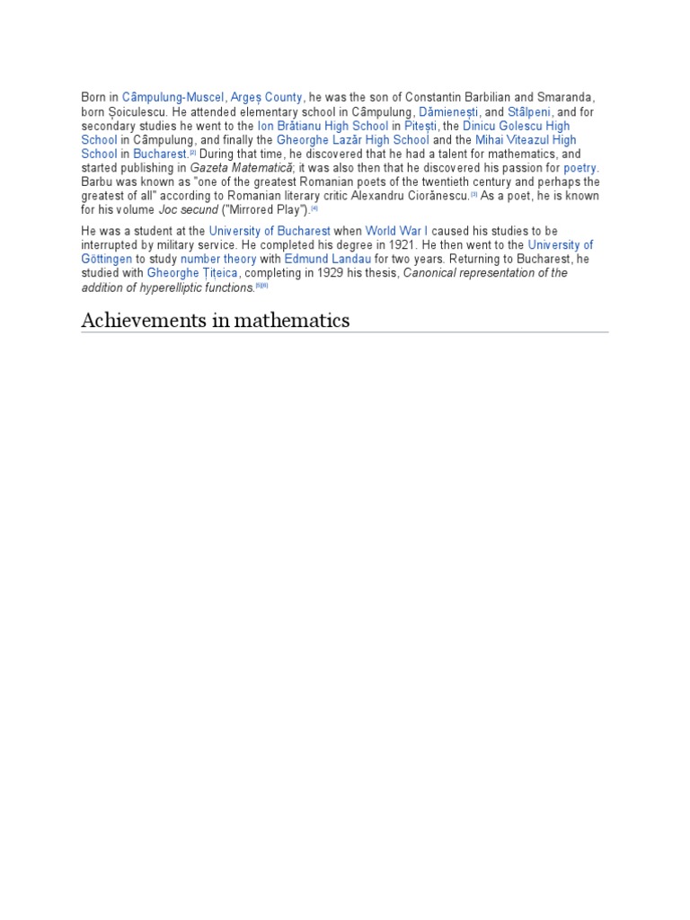 Achievements in Mathematics: Addition of Hyperelliptic Functions | PDF ...