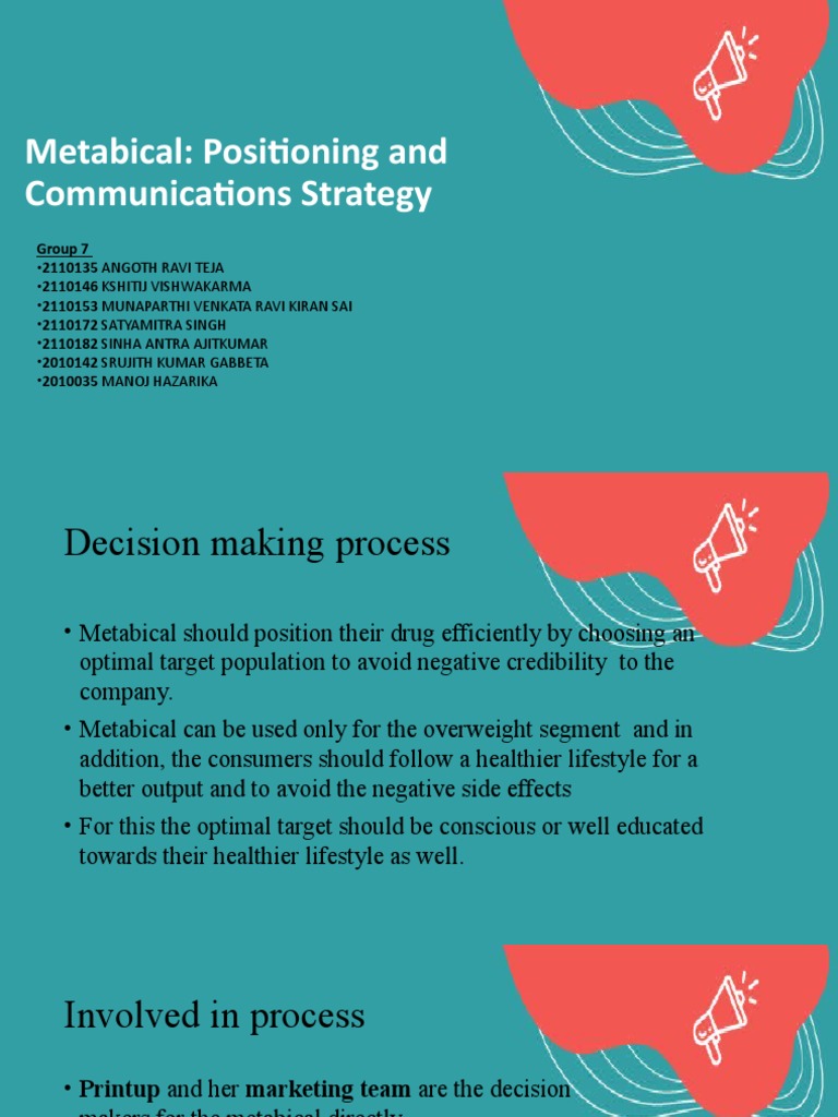 Metabical: Positioning and Communications Strategy: Group 7 | PDF ...
