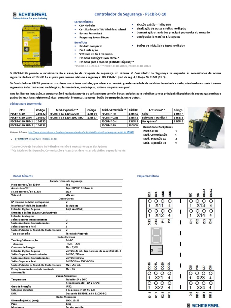 Datasheet PSCBR C 10 | PDF | Controlador lógico programável | Bens ...