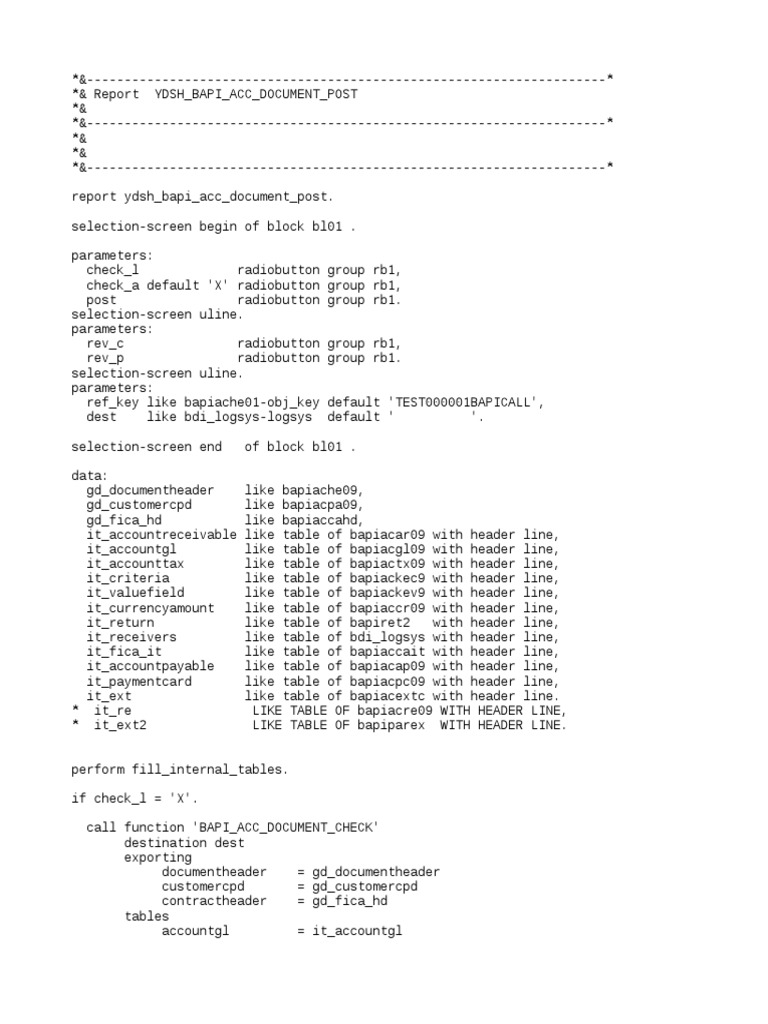 Ydsh Bapi Acc Document Post | Download Free PDF | Computer Programming | Information Technology ...