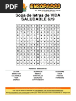 Sopa de Letras: Alimentación Saludable | PDF | Nutrición | Dieta y ...