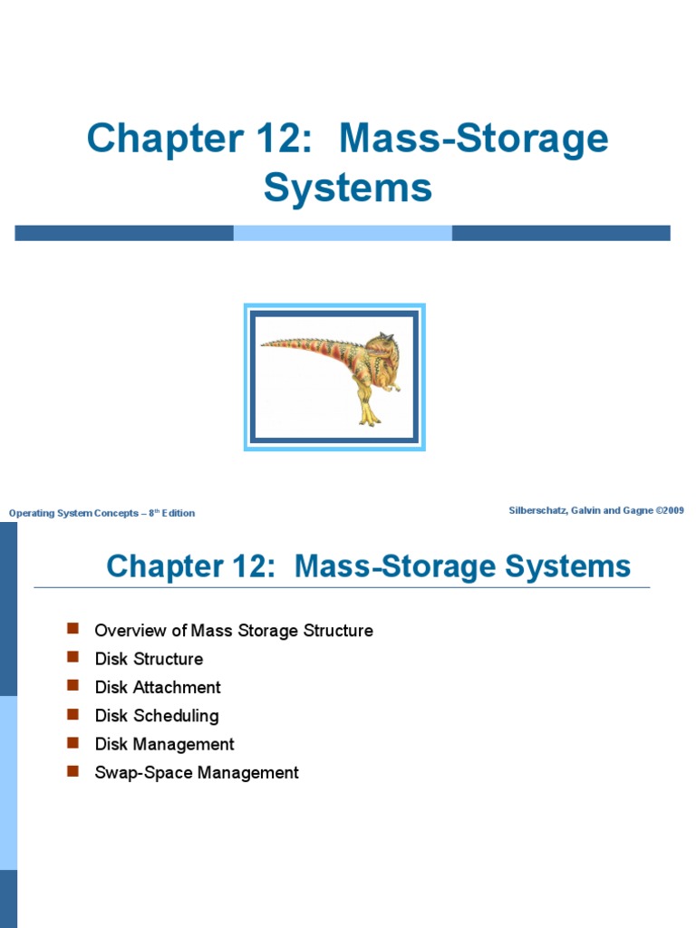 Chapter 12: Mass-Storage Systems: Silberschatz, Galvin and Gagne ©2009 ...