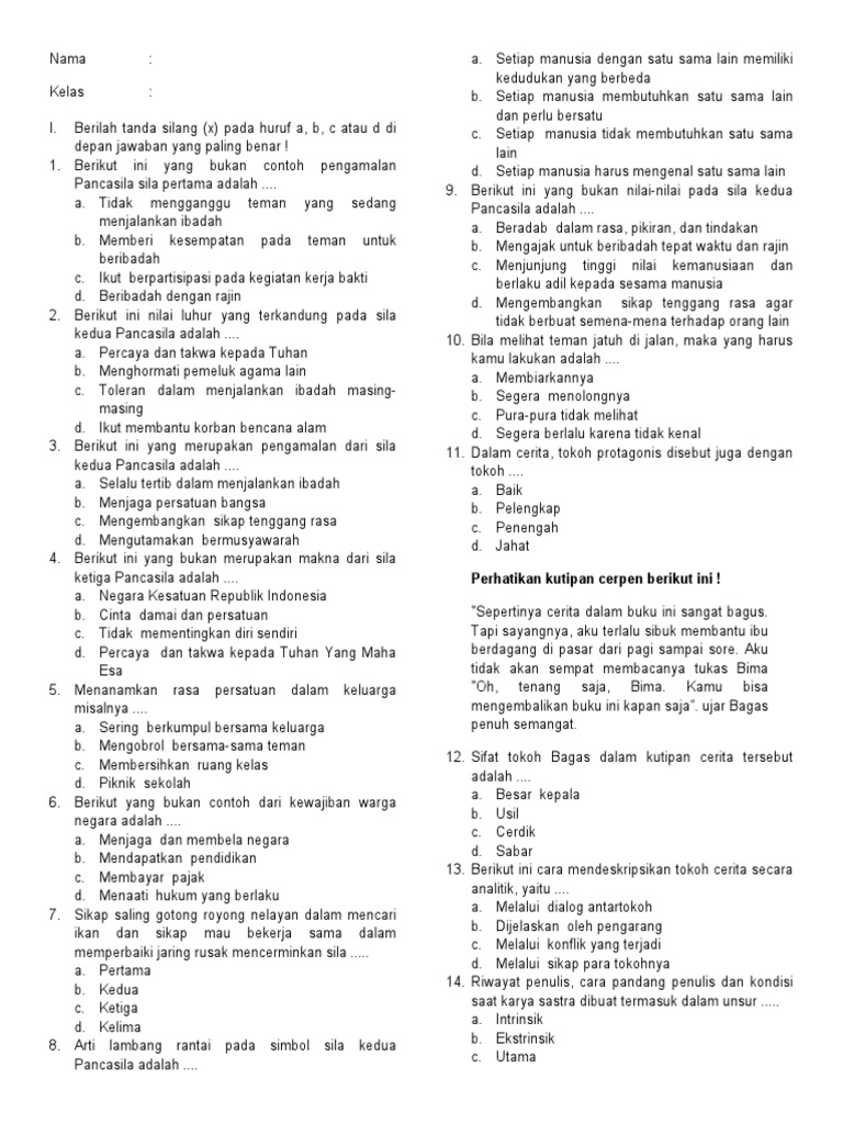 Soal Aaron Tema 4 | PDF