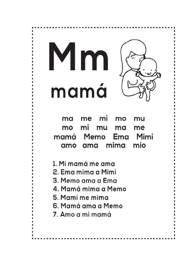 Lectura Letra M | PDF