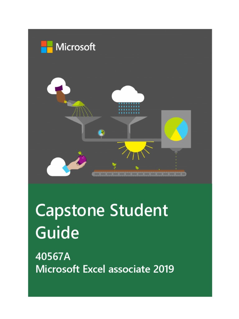 Capstone Student Guide: 40567A Microsoft Excel Associate 2019 | PDF ...