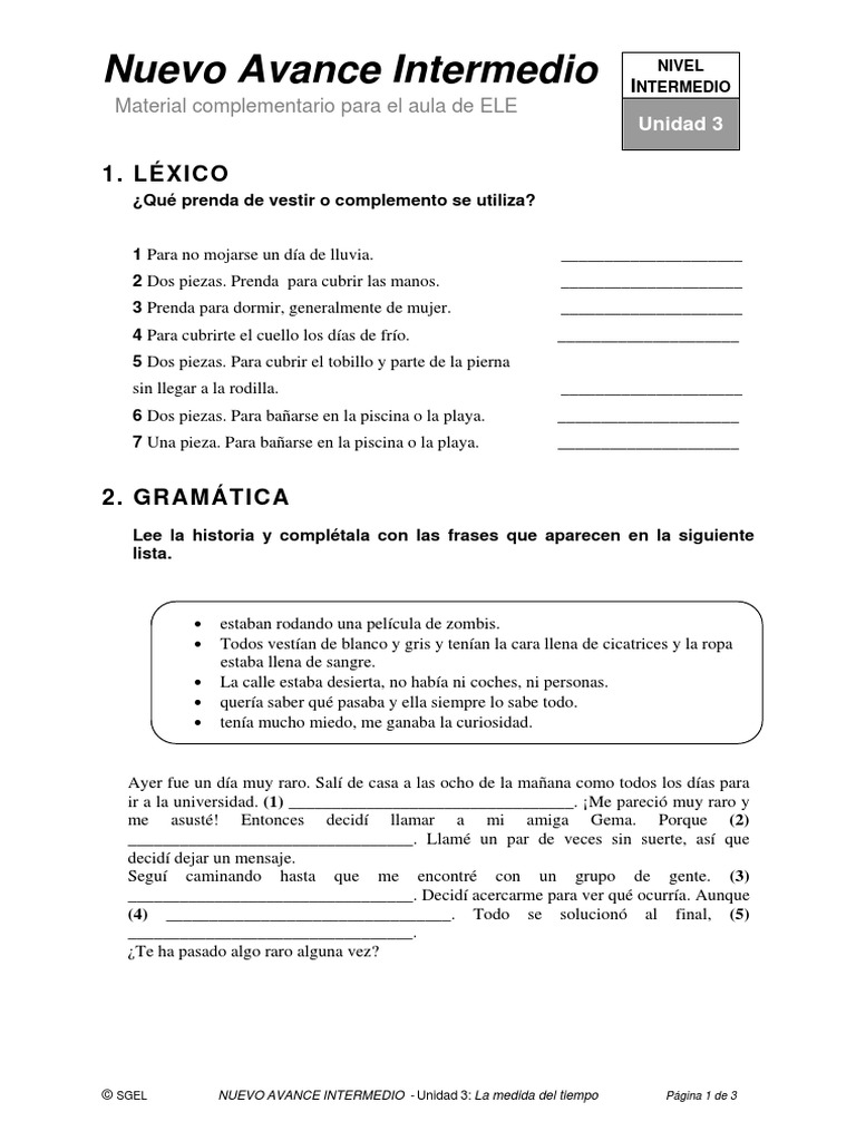 Unidad 3 | PDF | Ropa