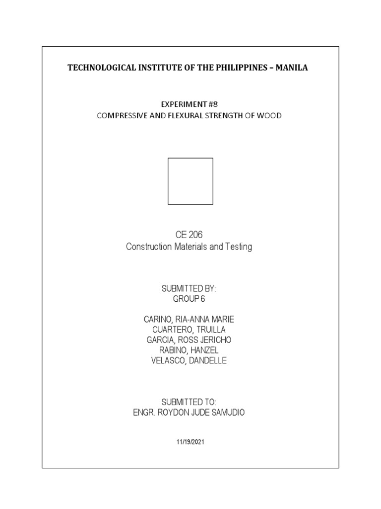 Group 8 Experiment 7 Tensile Strength of Steel | PDF | Strength Of ...