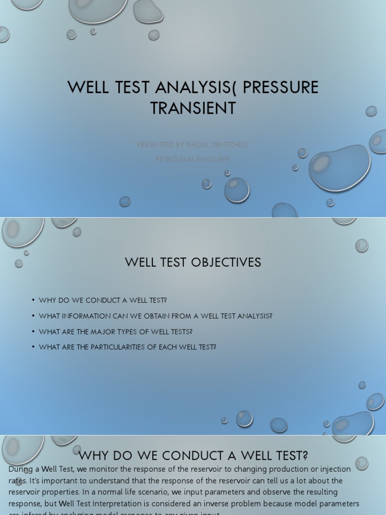 Well Test Analysis | PDF | Petroleum Reservoir | Fluid Dynamics