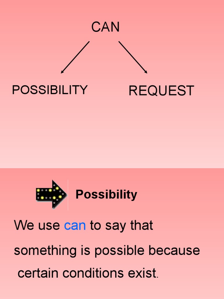 Can For Possibility, Request, Suggestion | PDF