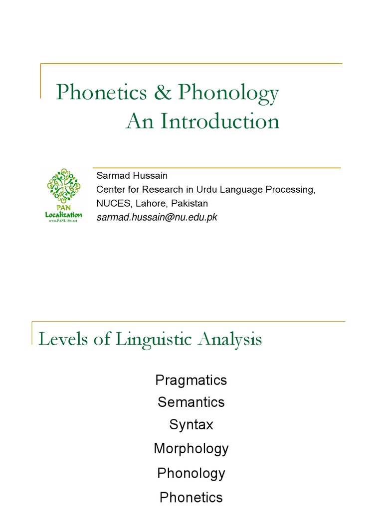 Phonetics and Phonology | PDF | Syllable | Phonetics