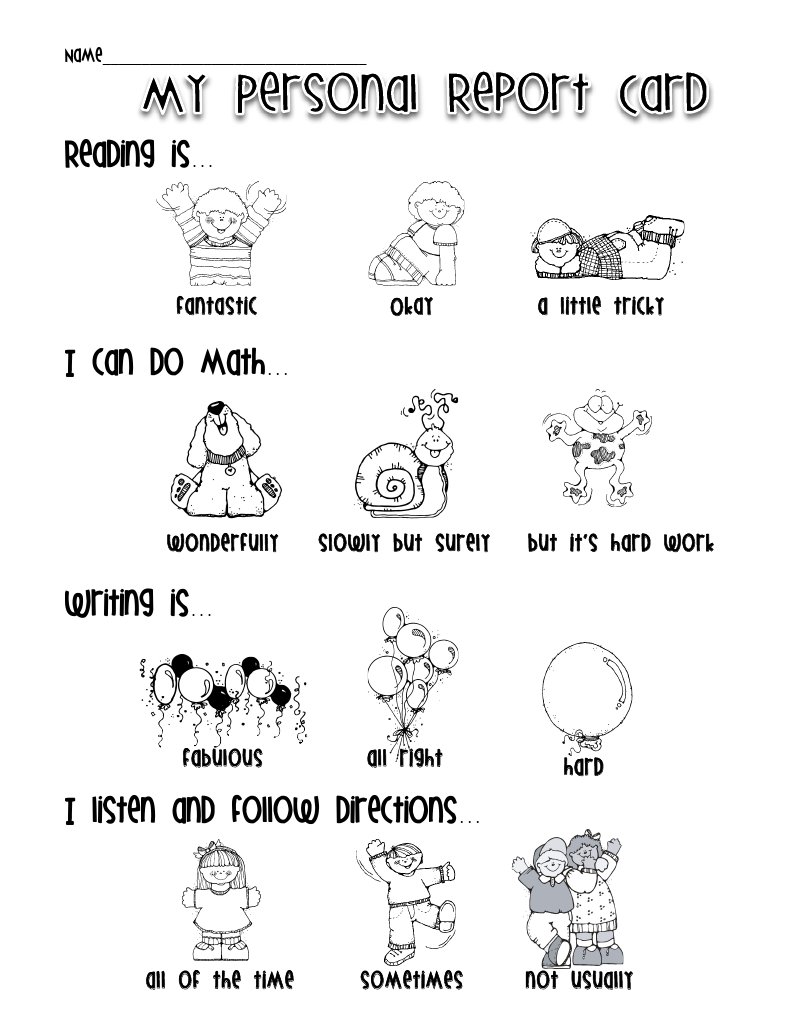 Personal Report Card | PDF