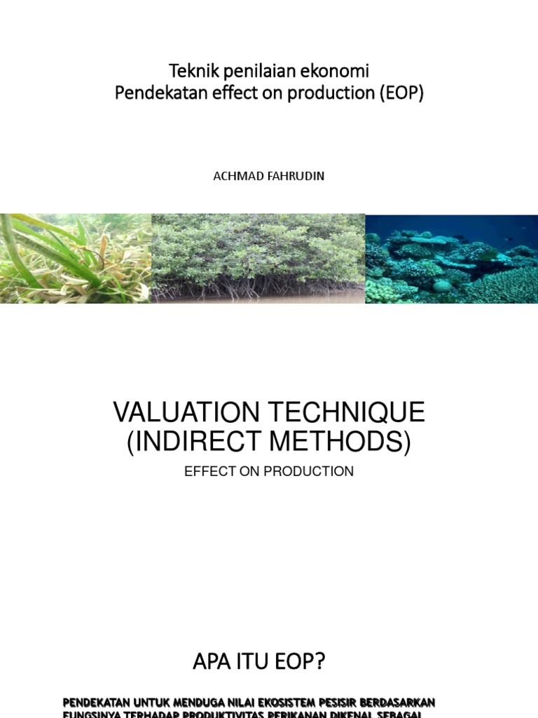 4 Modul 5 Pendekatan Effect On Production (EOP) | PDF