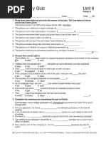 Focus 2 2ed MiniMatura Unit 3 ANSWERS | PDF