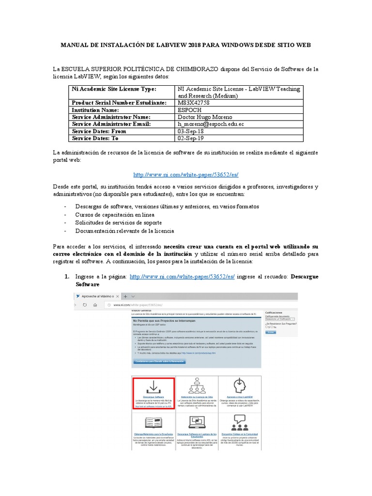 Tutorial de Instalación de LabVIEW | PDF | Mac OS | Poco