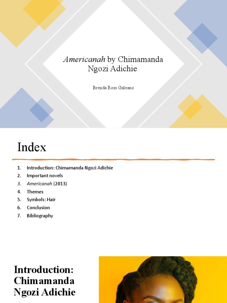 Americanah by Chimamanda: Ngozi Adichie | PDF