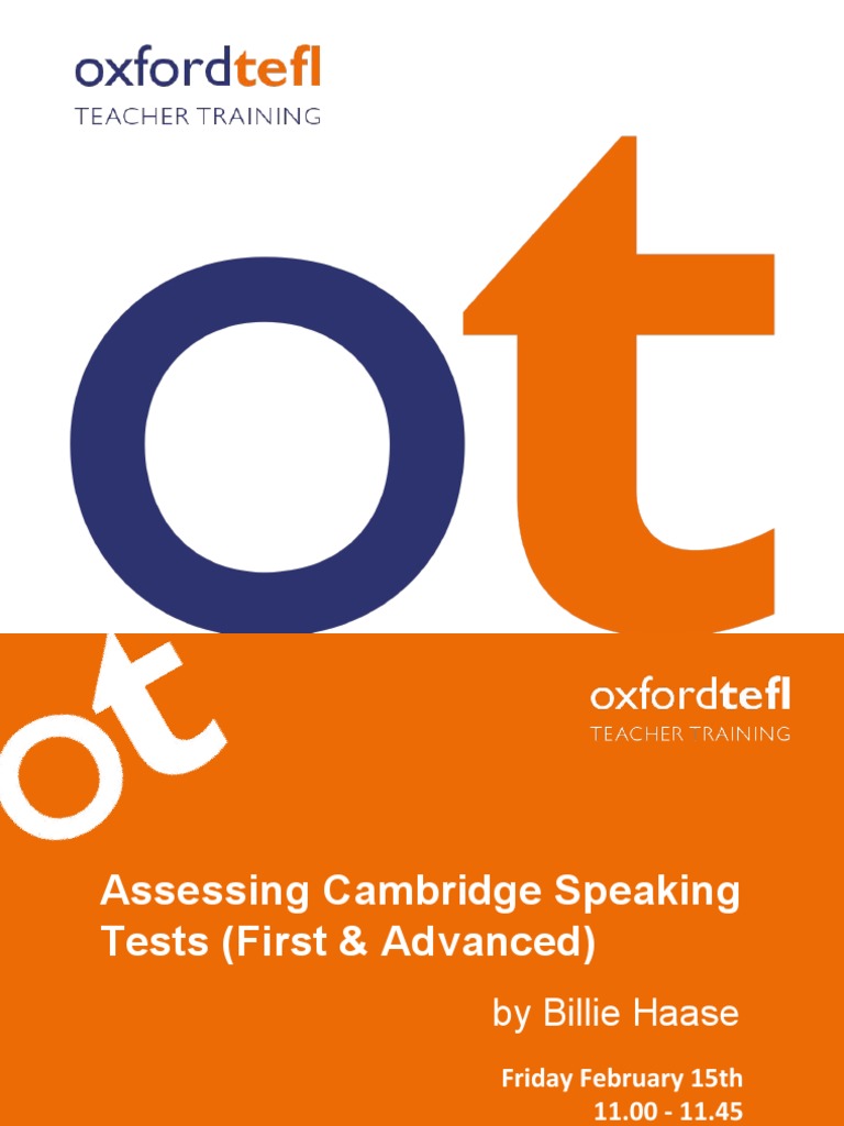 Assessing Cambridge Speaking Tests | PDF | Test (Assessment) | Grammar