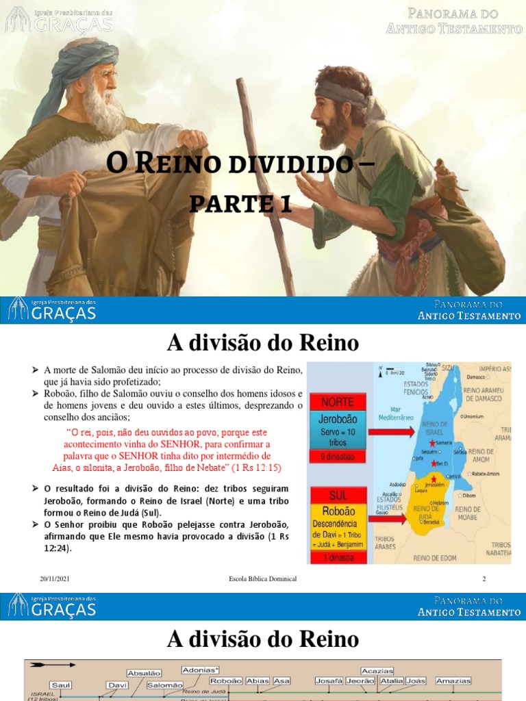 Divisão do Reino de Israel e Profetas | PDF | Isaías | Elias