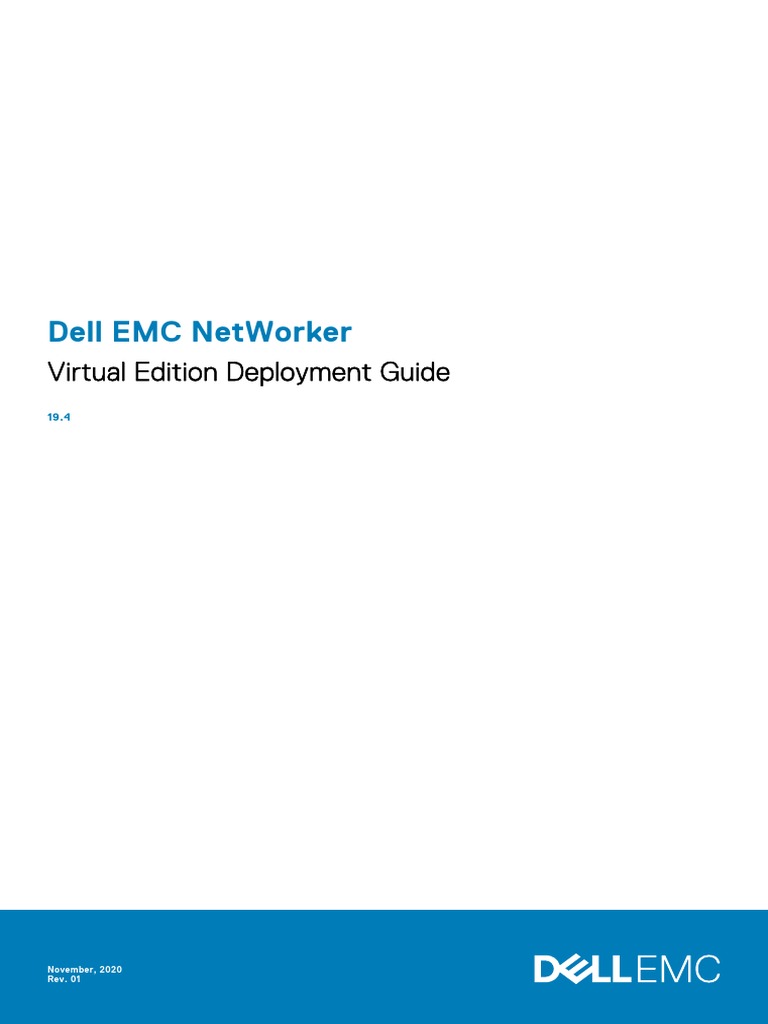 NetWorker 19.4 Virtual Edition Deployment Guide | PDF | Domain Name System | I Pv6