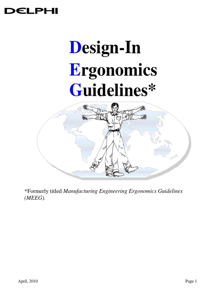 Design in Ergonomics Guideline | PDF | Human Factors And Ergonomics ...