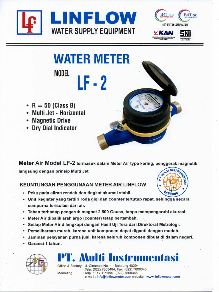 Brosur Water Meter | PDF