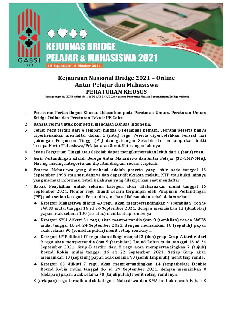 2108 PeraturanKhususKejurnas | PDF