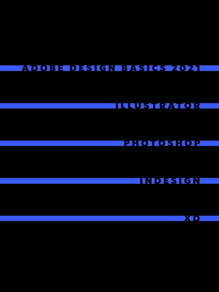 Adobe Design Basics 2021 | PDF | Adobe Illustrator | Adobe Photoshop