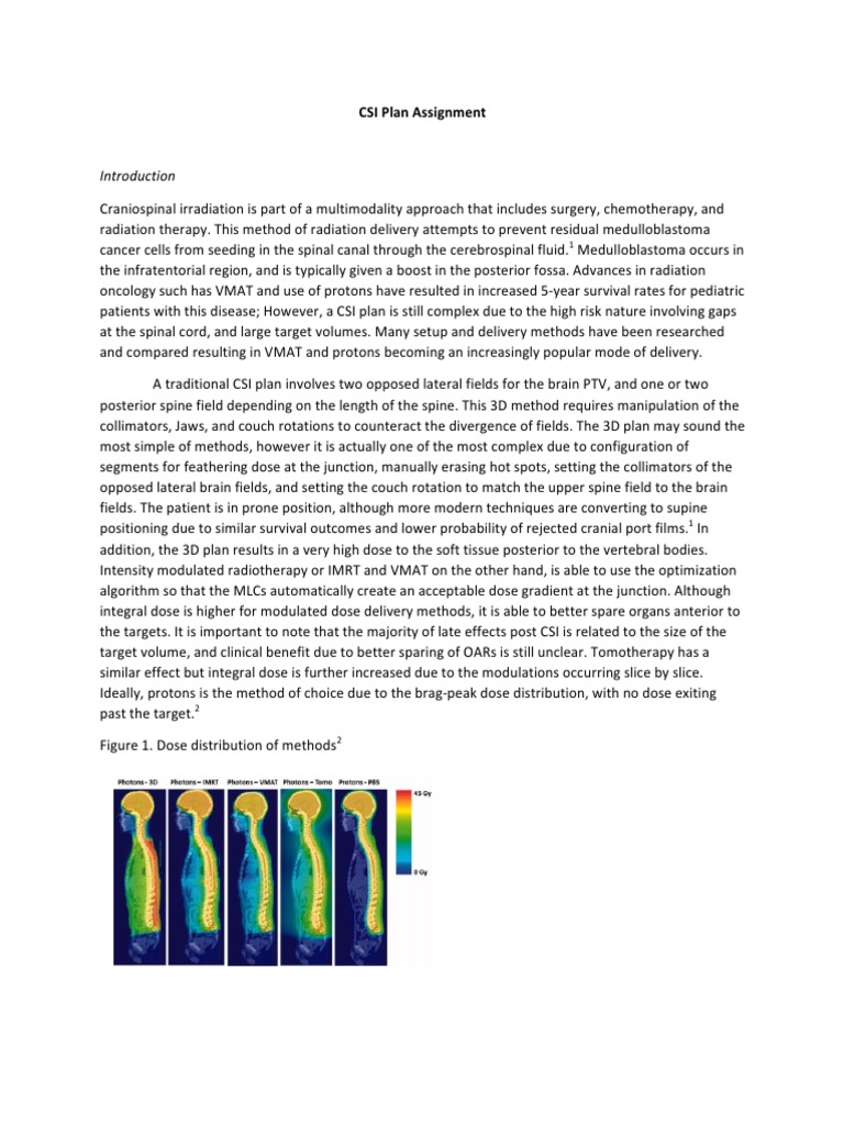 Csi Proknow Assignment-1 | PDF | Radiation Therapy | Spinal Cord