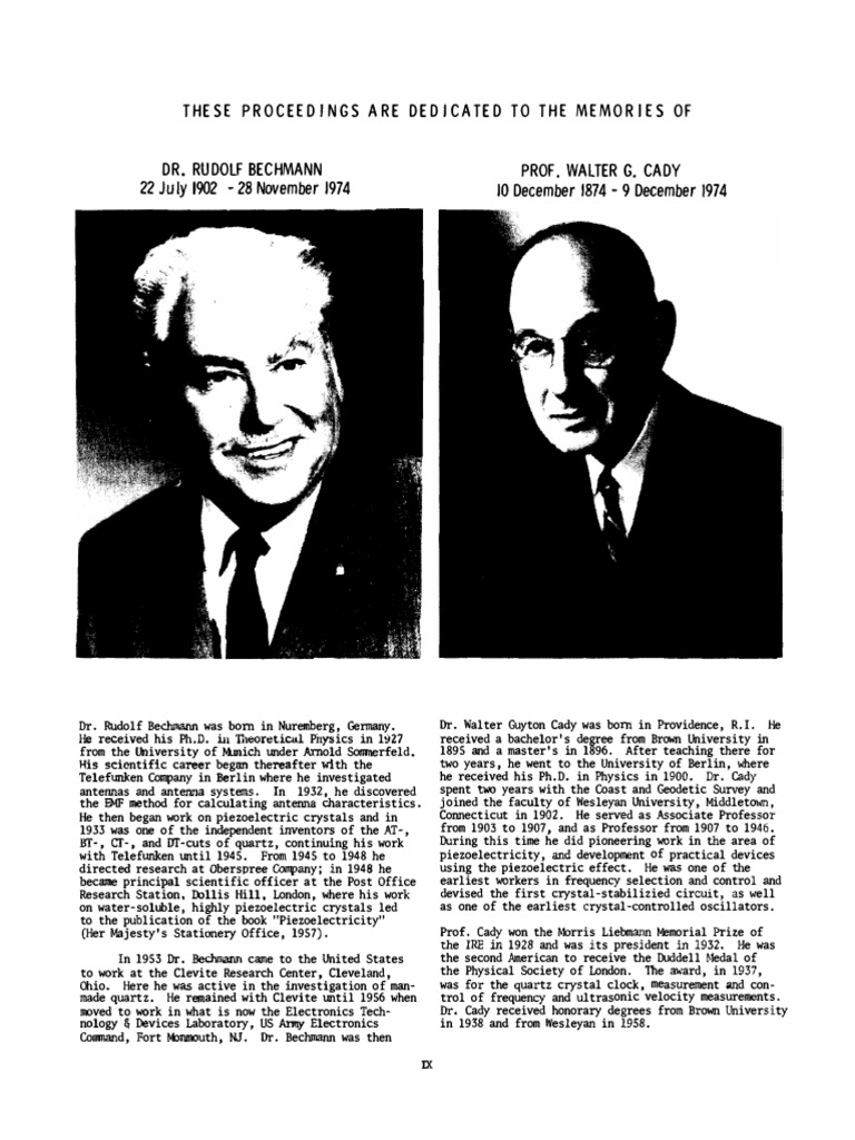 Walter Guyton Cady | PDF | Piezoelectricity | Filter (Signal Processing)