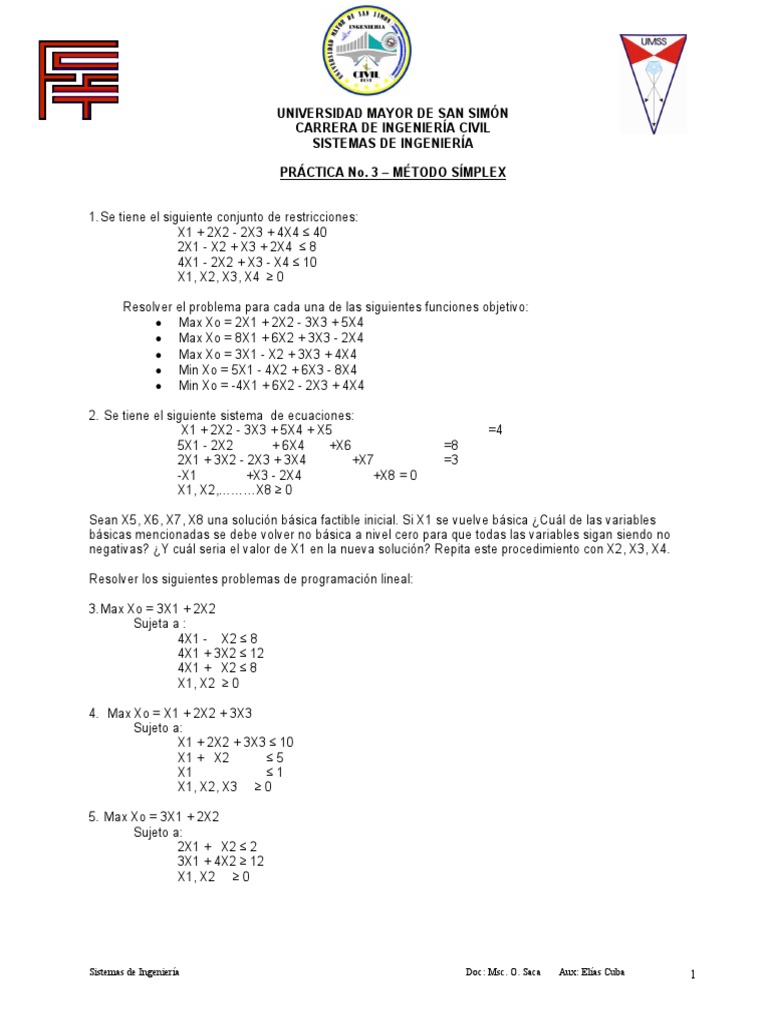03 Practica Simplex | PDF | Algoritmos y Estructuras de Datos | Ciencias de la Computación