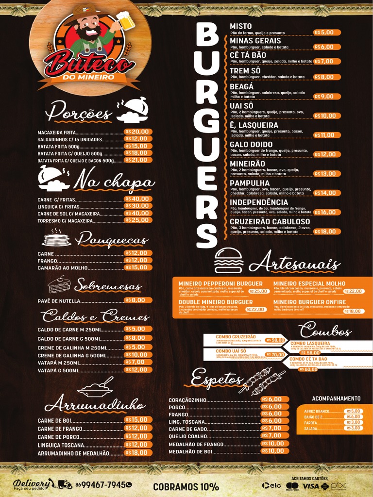 Cardapio Buteco Do Mineiro | PDF
