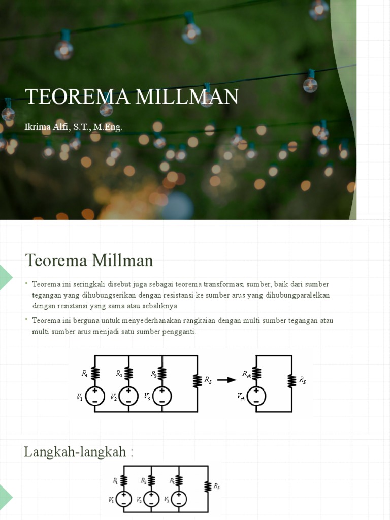 8 Teorema Millman | PDF