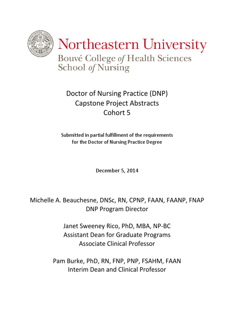 DNP Cohort 5 Capstone Abstracts | PDF | End Of Life Care | Obesity