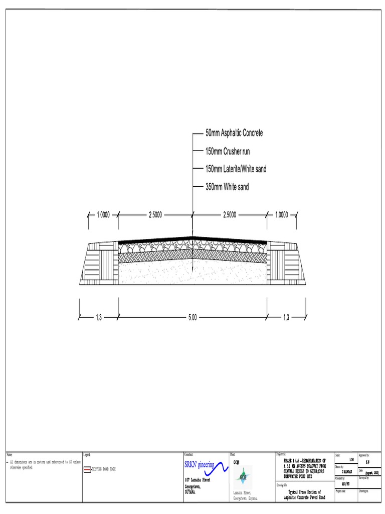 Typical Section of Paved Access Road | PDF