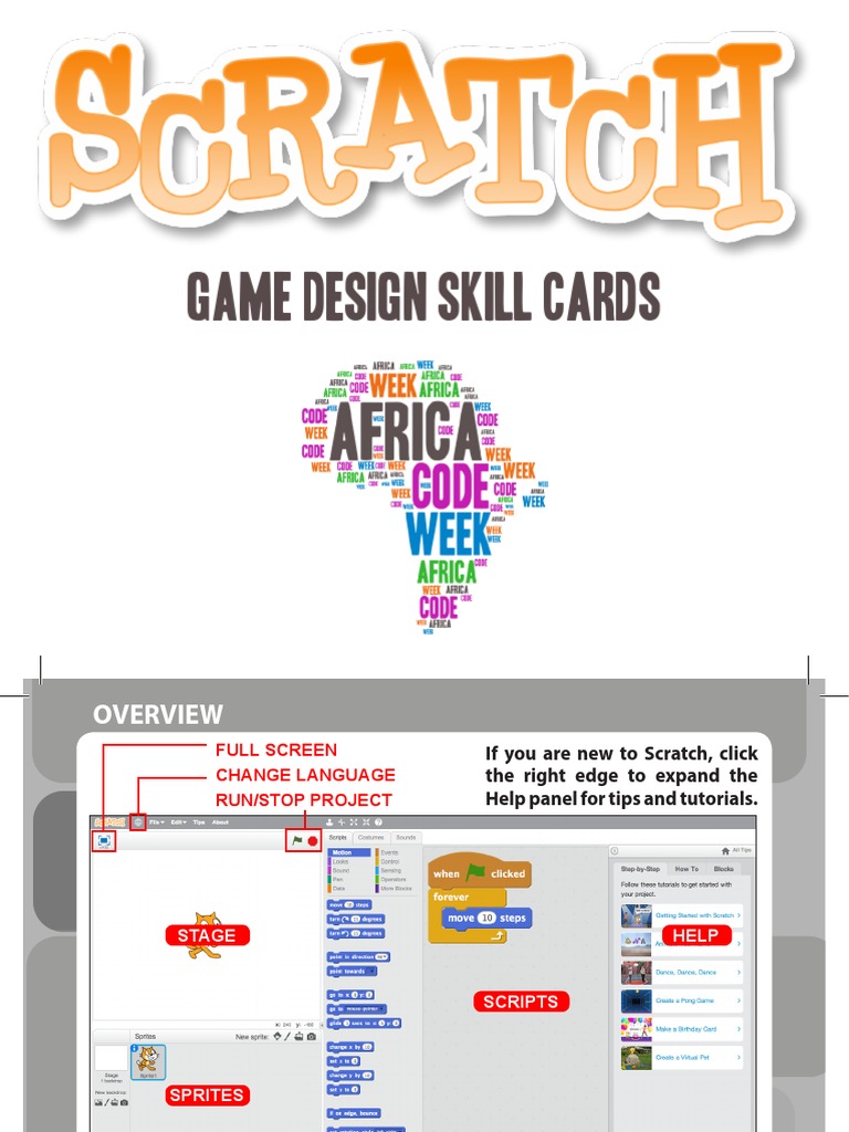 ACW-Scratch Game Design Skill Cards | PDF | Scratch (Programming Language) | Software Development
