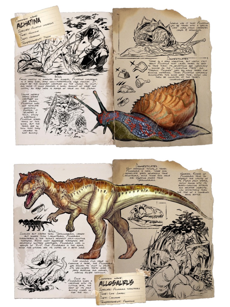ARK Survival Evolved Dossiers | PDF