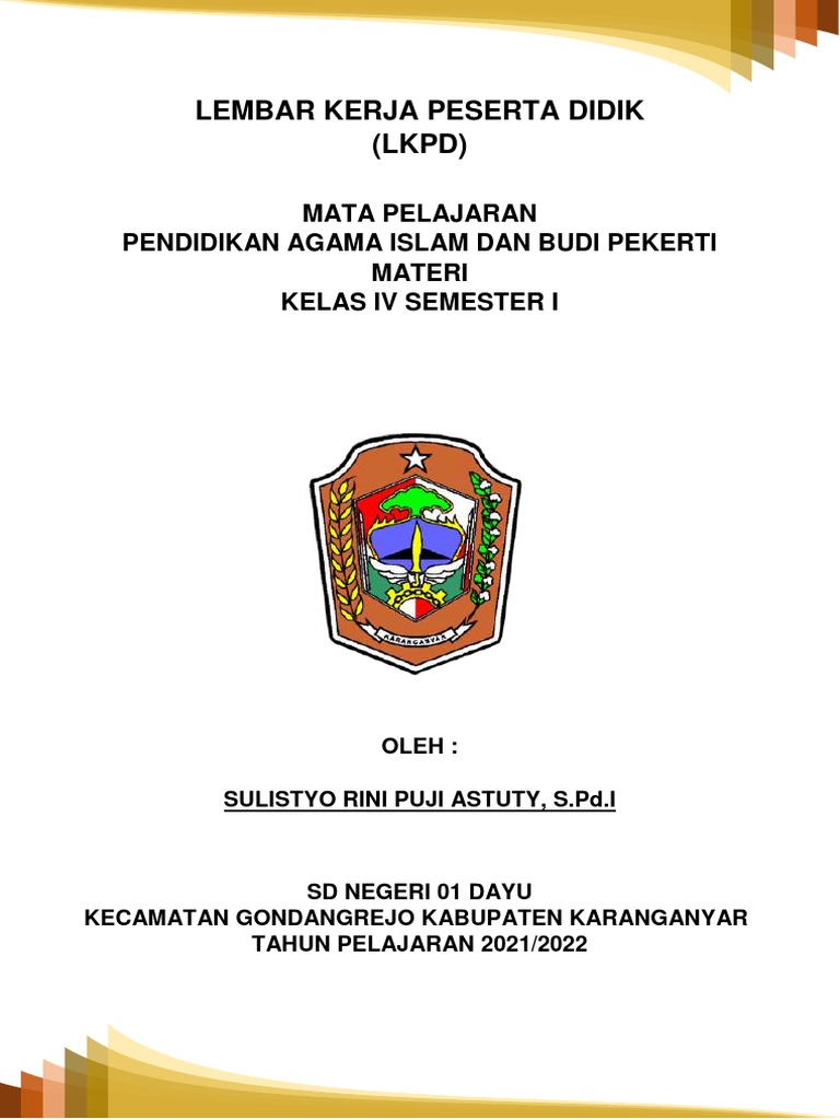 Contoh LKPD PAI Untuk PPG | PDF