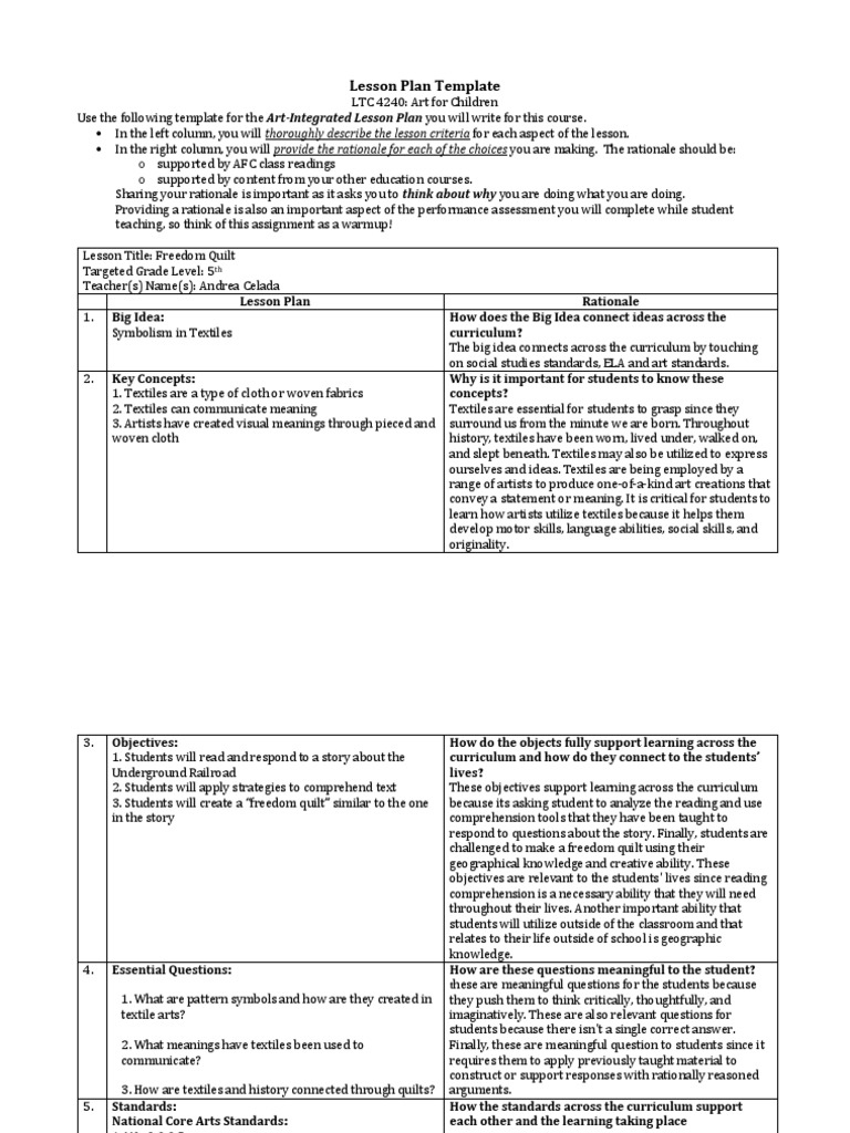 Annotated-final 20lesson 20plan 20template 20 | Pdf | Educational 