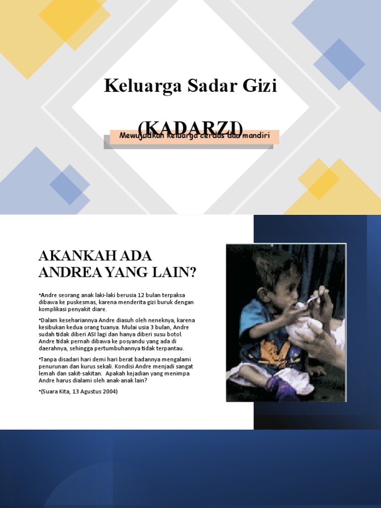Keluarga Sadar Gizi KADARZI | PDF