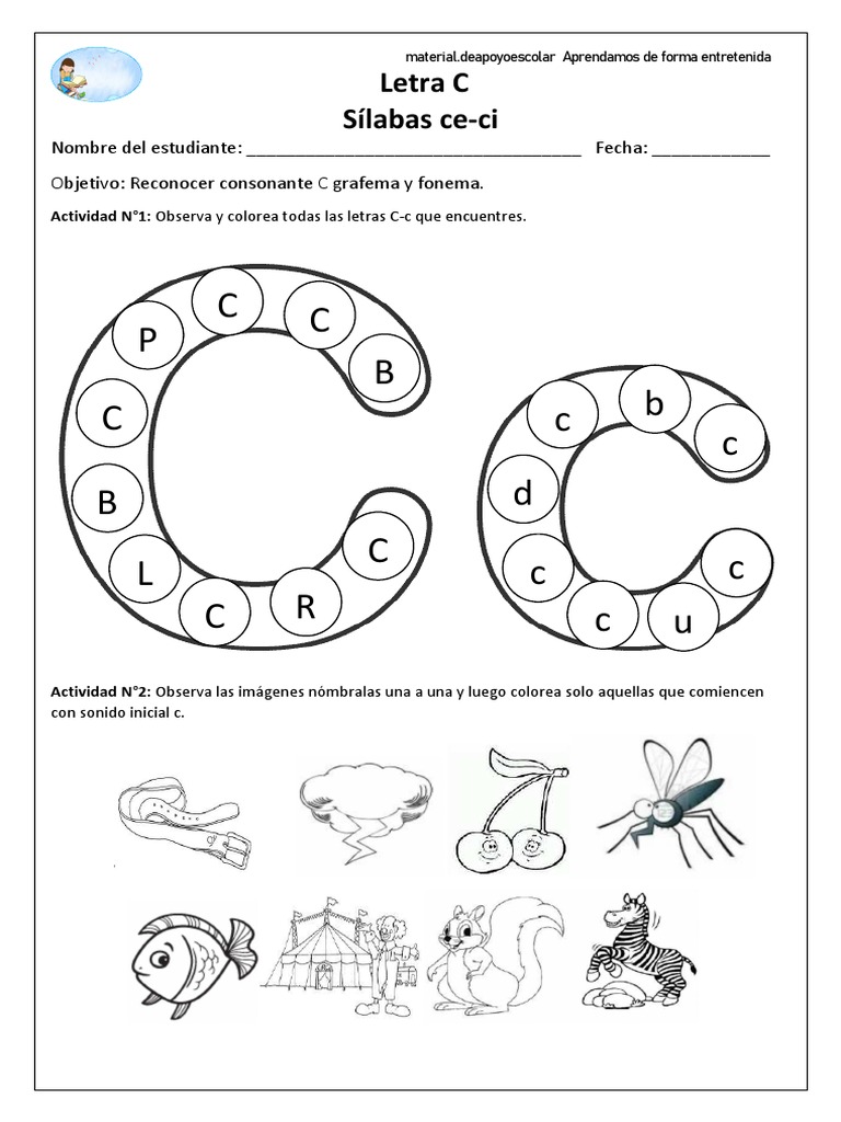 Letra C Ce-Ci | PDF